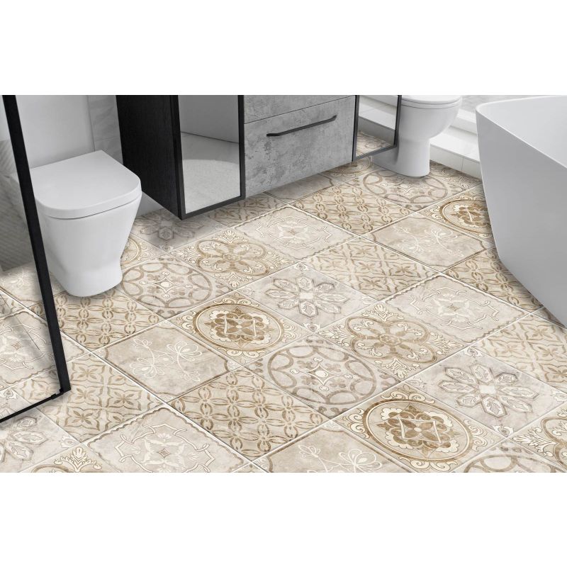 Vintage Patterned Ceramic Floor Tiles