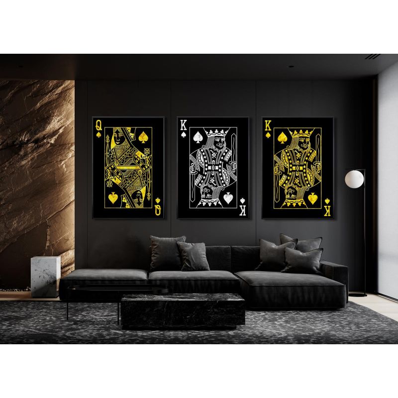 Poster - Playing Card Art / Set of 3