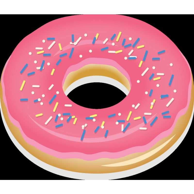 Sticker - Pink Donut Design