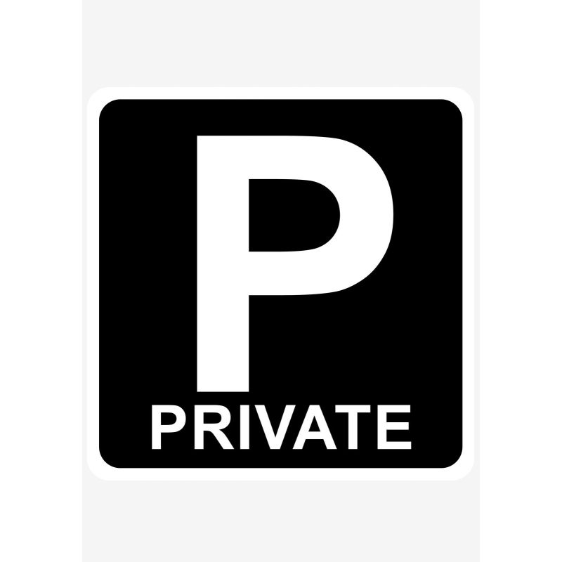 Sticker - Private Parking Sign