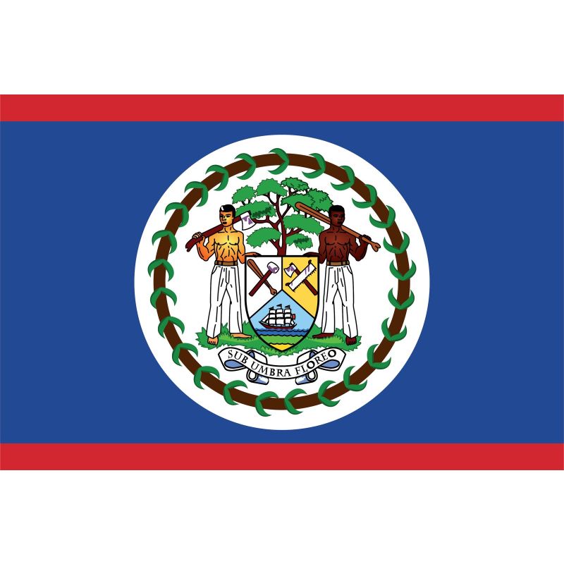 Belize Flag - Sticker